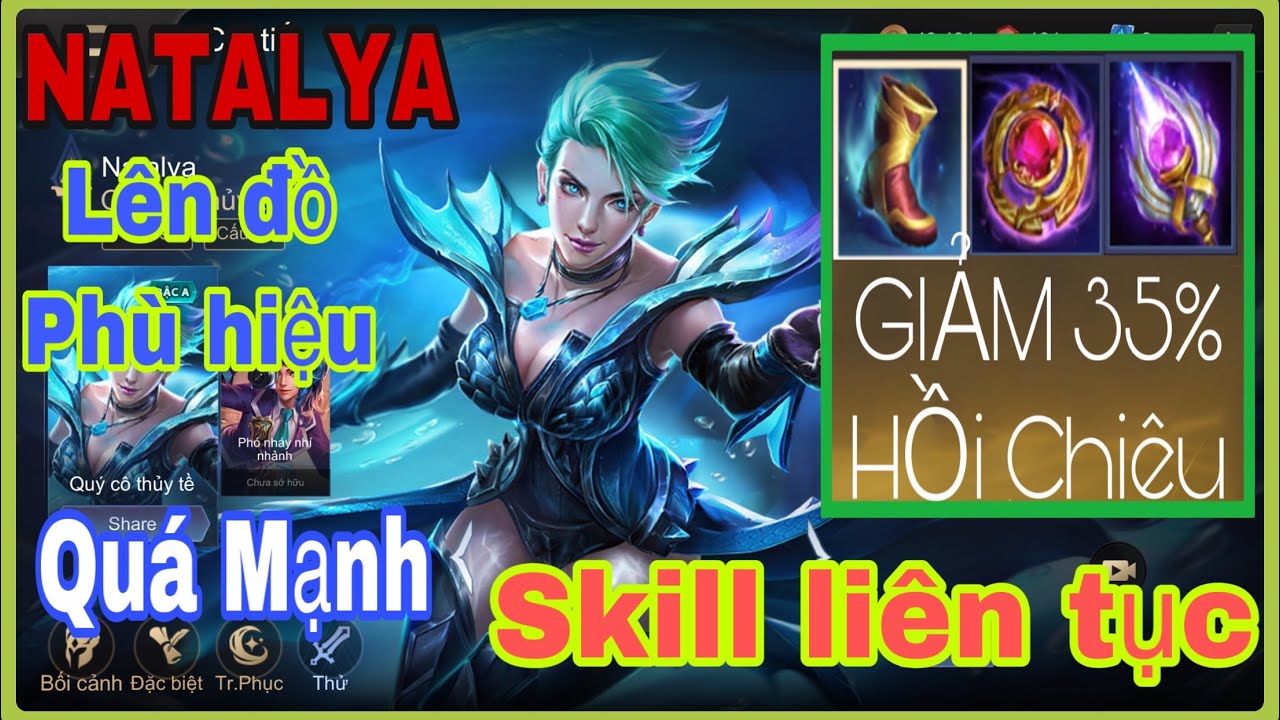 Natalya | Natalya lên đồ giảm 35% Hồi chiêu BAO PHÊ | Natalya Liên Quân ...