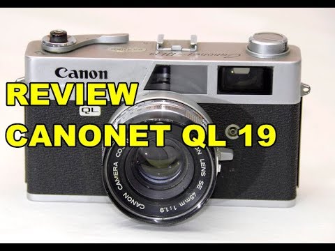 review kamera analog Canon canonet ql19 - YouTube