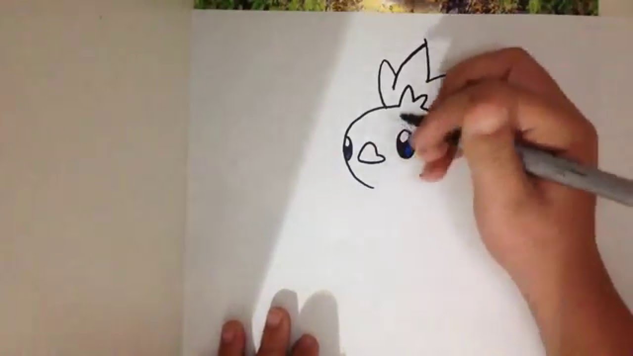 How to draw torchic step by step(part 1) - YouTube