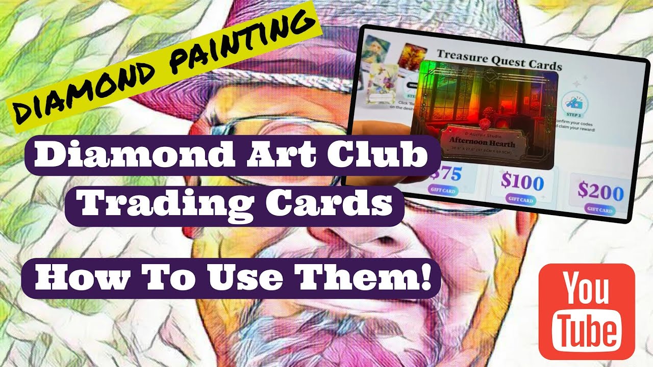 Diamond Art Club Trading Cards - How To Use Them! - YouTube