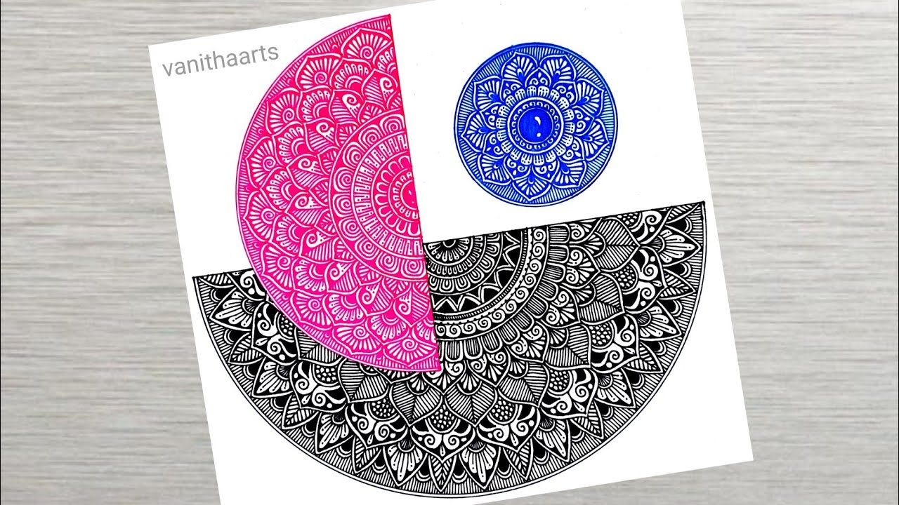 How to draw a Mandala Art for Beginners Step-by-Step Tutorial | Easy ...