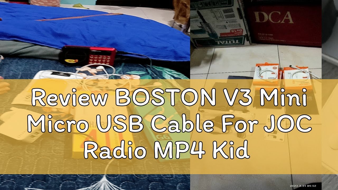 Review BOSTON V3 Mini Micro USB Cable For JOC Radio MP4 Kid Learning ...