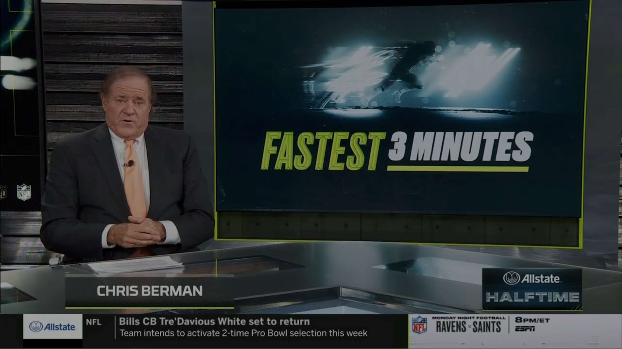 Chris Berman Fastest 3 Minutes HALOWEEN SPECIAL | ESPN MNF 2022 Week 8 ...