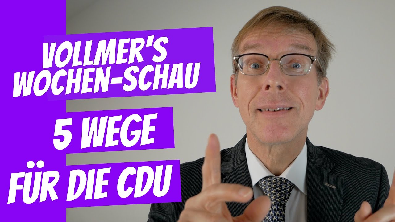 5 Strategien für die CDU. Kabarettist Peter Vollmer über die Zukunft ...