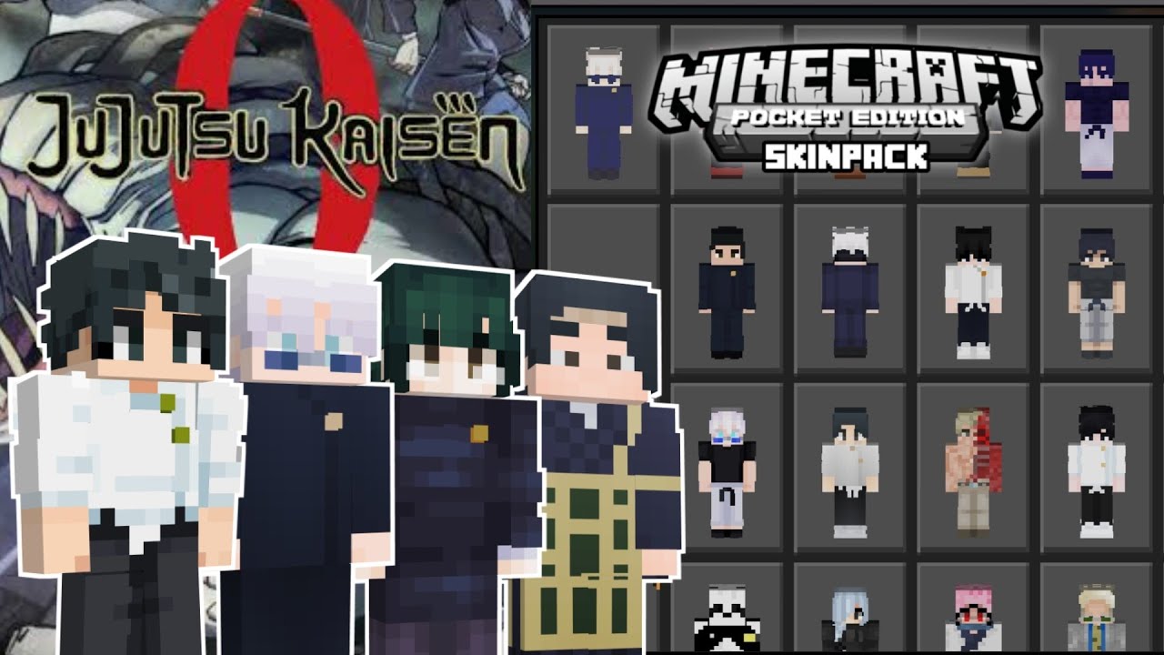 Skinpack Minecraft Jujutsu Kaisen 0 part 2 - Minecraft pocket edition ...