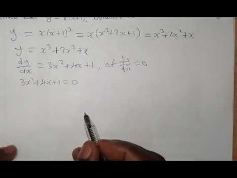 Finding Maximum differentiation #calculus - YouTube