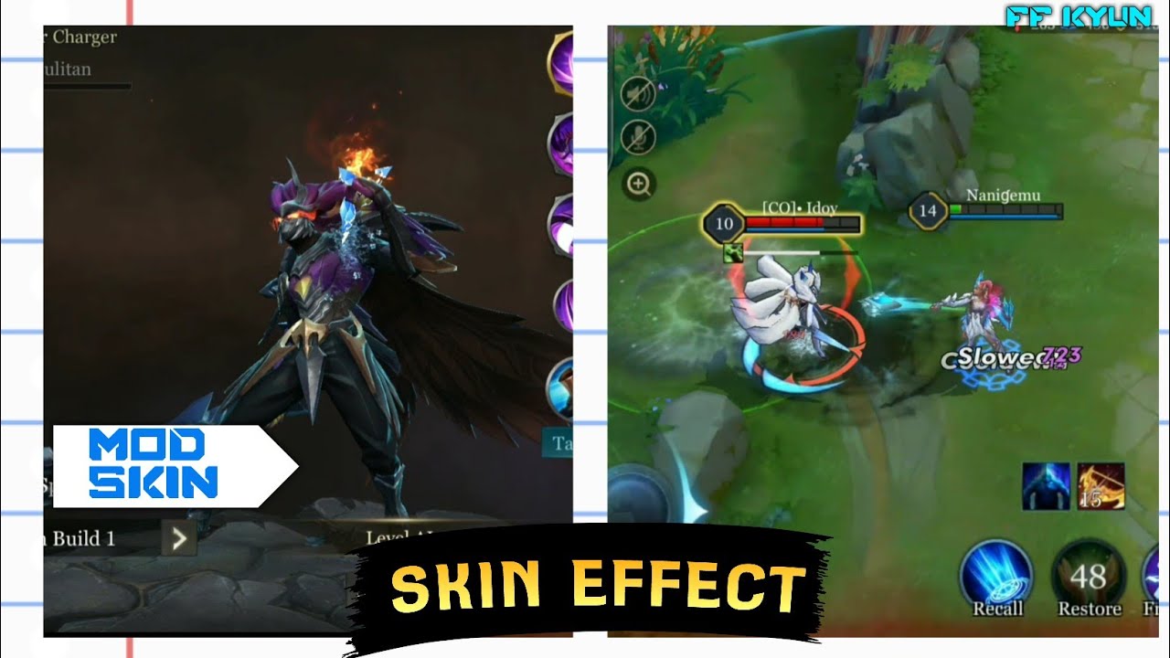 Omen Berapi-api!! Mod Skin Effect AOV : Arena Of Valor - YouTube