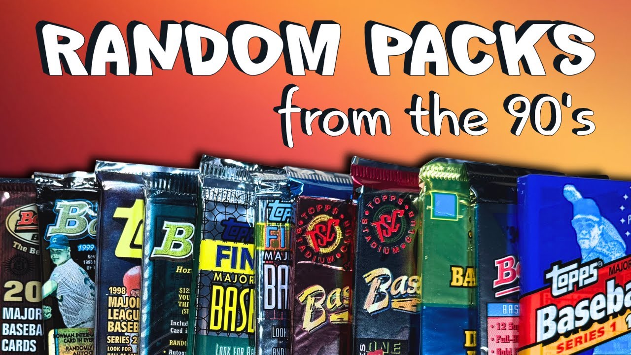 Opening Random Baseball Packs from the 1990's - YouTube