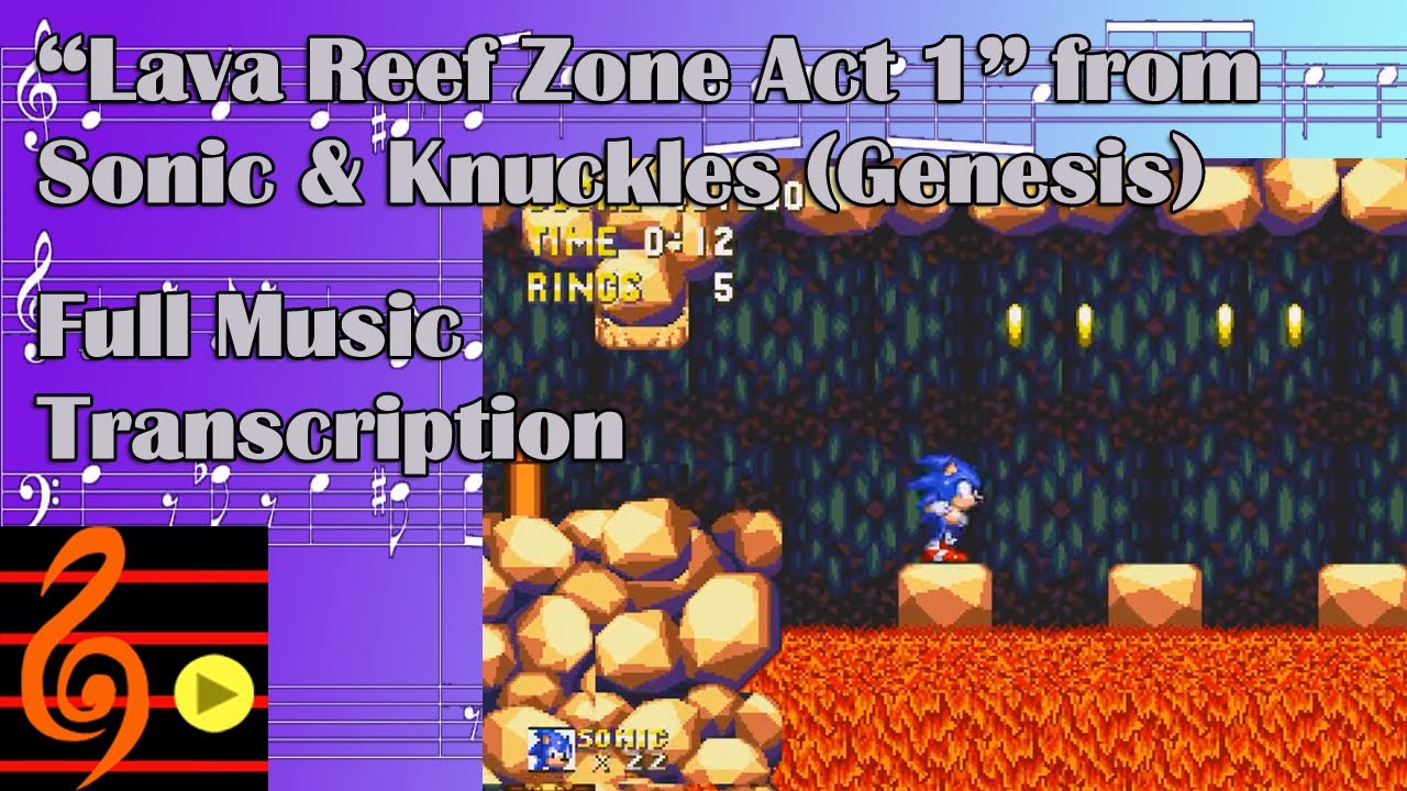 "Lava Reef Zone Act 1" from Sonic & Knuckles (Genesis / Mega Drive ...