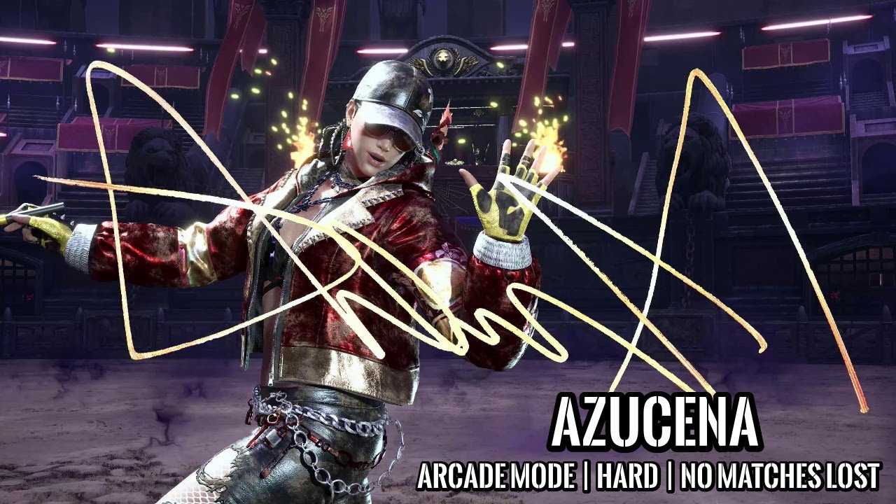 TEKKEN 8 | Arcade Mode | AZUCENA | Hard | No Matches Lost | 4K 60FPS ...