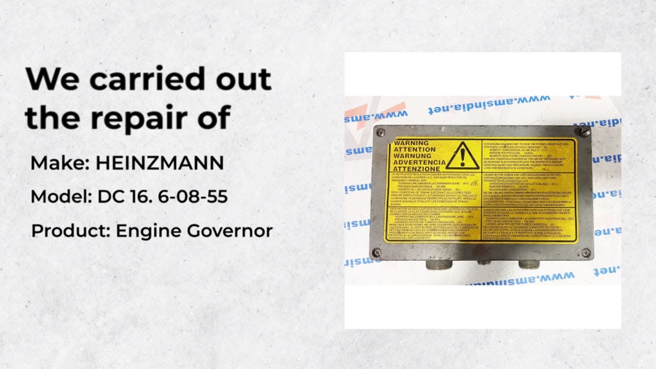DC 16. 6-08-55 | DC16.6 680/217 | HEINZMANN | Engine Governor - YouTube