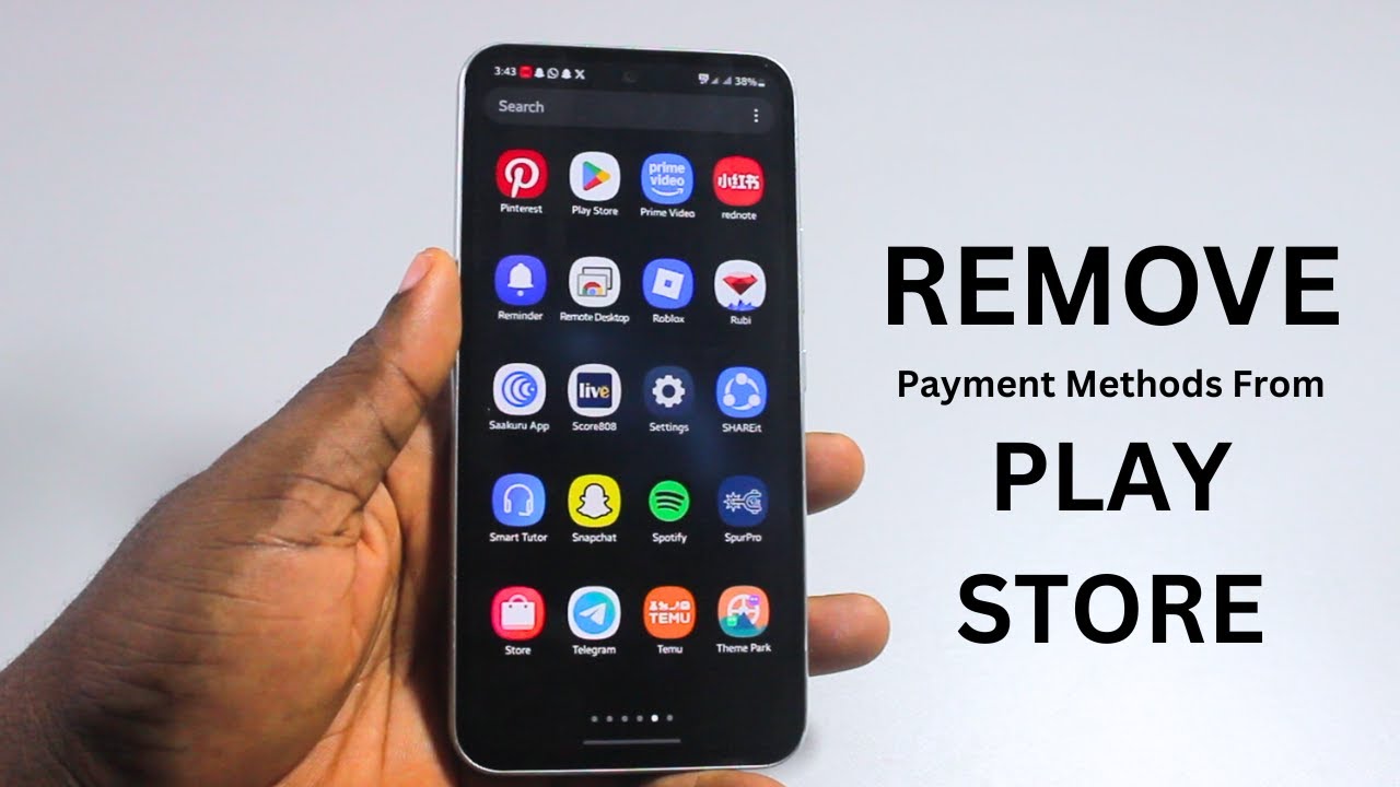 How to Remove Payment Methods From Google Play - YouTube