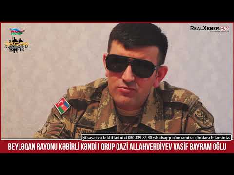 Beyləqan rayonu Kəbirli kəndi I qrup qazi Allahverdiyev Vasif Bayram oğlu