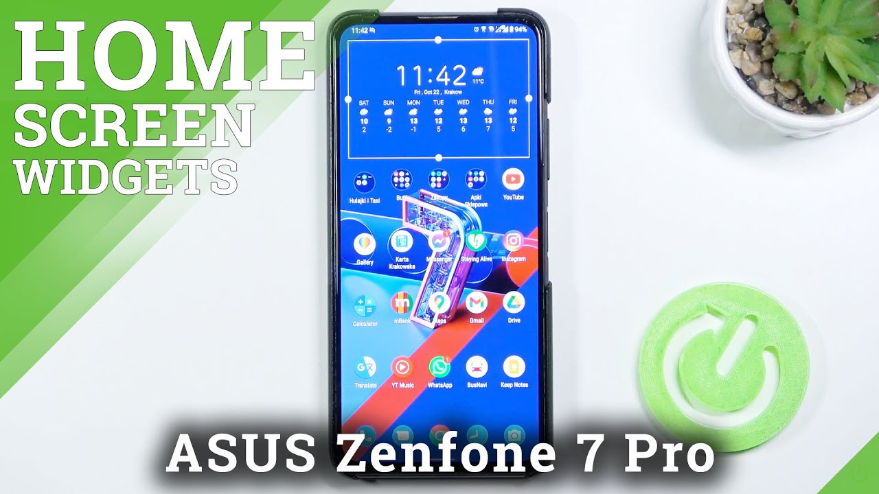 How to Add & Remove Home Screen Widgets in ASUS Zenfone 7 Pro? - YouTube