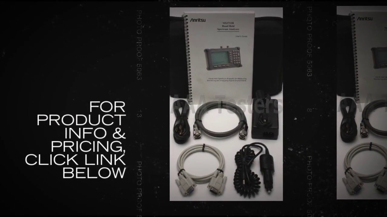Anritsu MS2711B HandHeld Spectrum Analyzer - YouTube