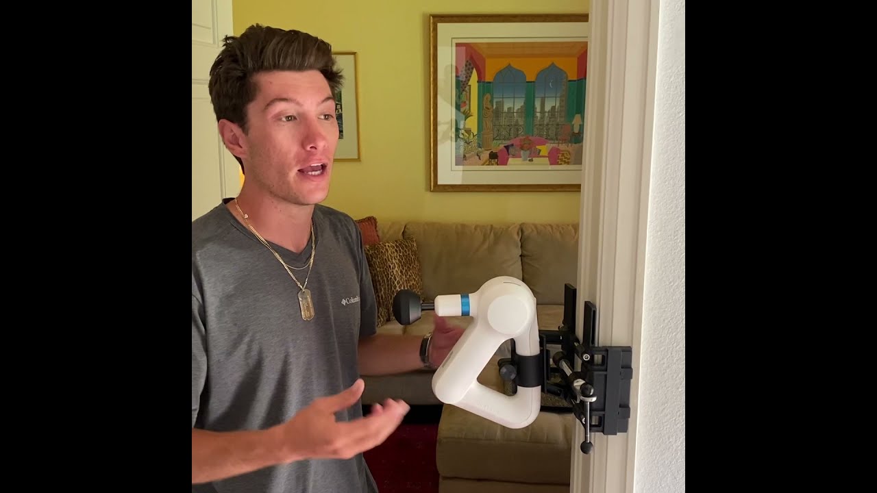 Monkee Mount: An Innovative Hands-Free Massage Gun Holder - YouTube