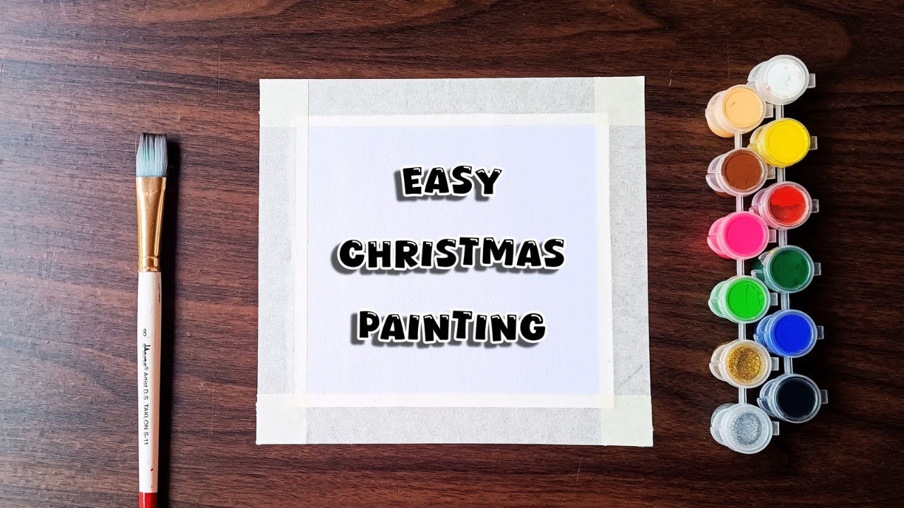 Watercolor Christmas🎄painting easy/watercolor drawing step by step ...