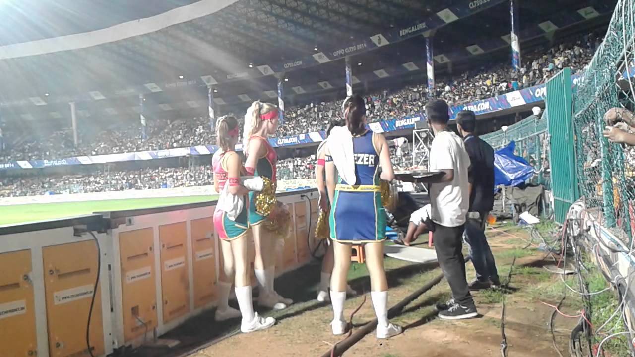 IPL CL T20 sizzling Cheer girls - YouTube