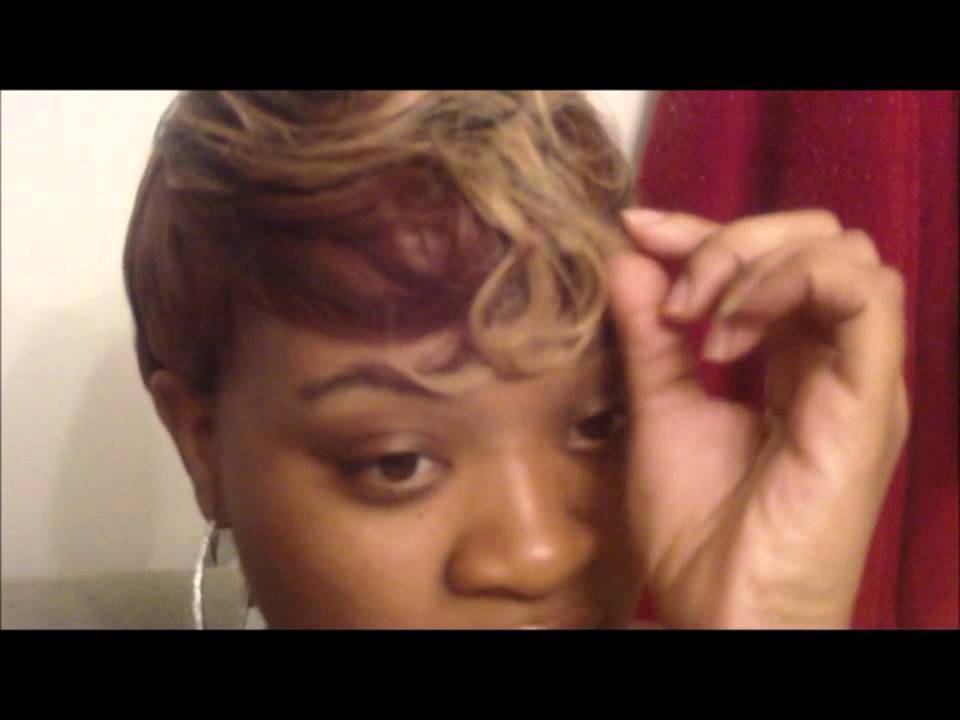 27 pcs quick weave wig style update mohawk look - YouTube