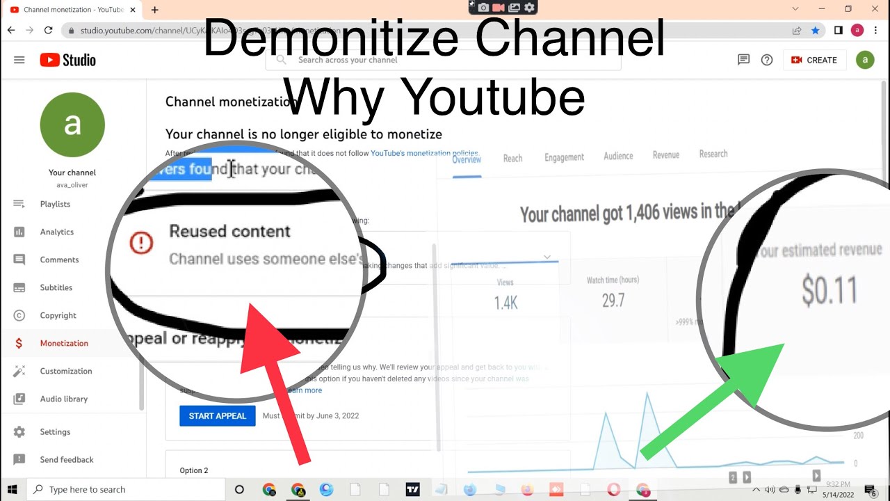 Channel Demonitize | How To Monetize Channel | Appeal For Demonitize ...