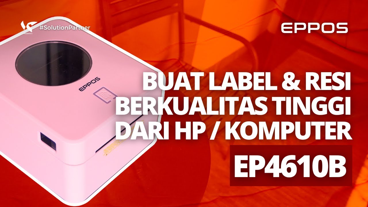 REVIEW PRINTER LABEL THERMAL EPPOS EP4610B CETAK LABEL DAN RESI ...