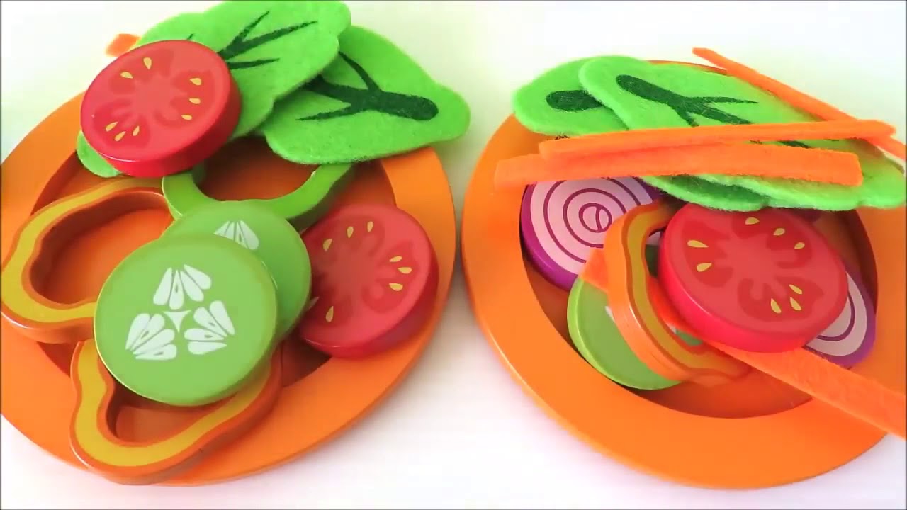 Learn the colors, find out the names of fruits and vegetables, make toy ...