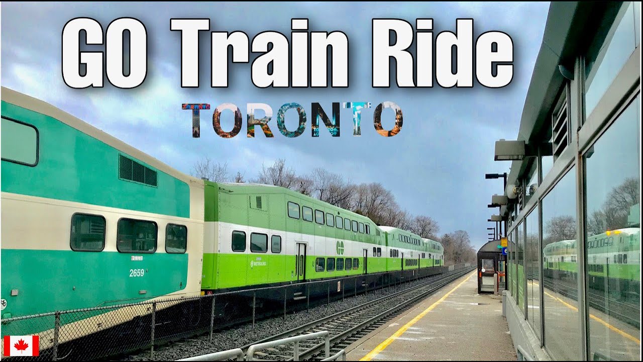 [4K] 🇨🇦 GO Train Ride | Rouge Hill to Danforth Station | Toronto ...