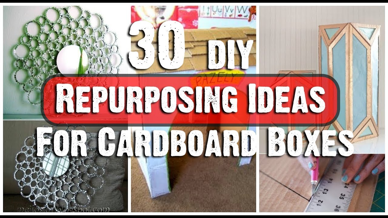 30+ DIY Repurposing Ideas For Cardboard Boxes - YouTube