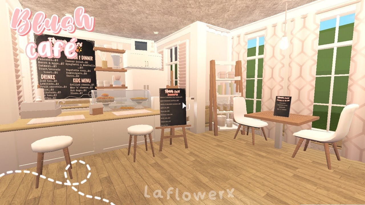Blush Café | roblox bloxburg speedbuild | Laflowerx - YouTube