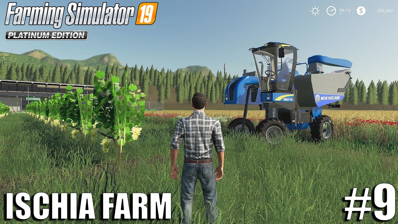 Harvesting White Grapes | Ischia Farm | Farming Simulator 19 | #9 - YouTube