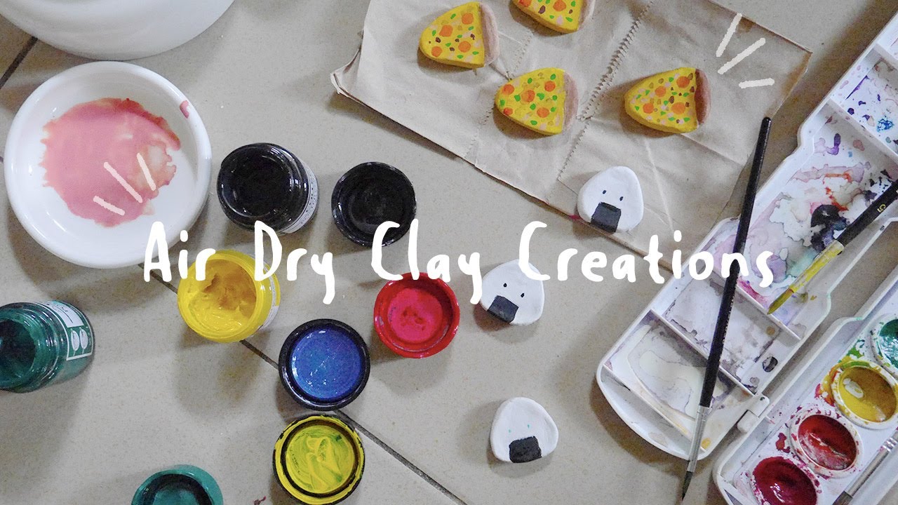 ART VLOG: Air Dry Clay Creations - YouTube