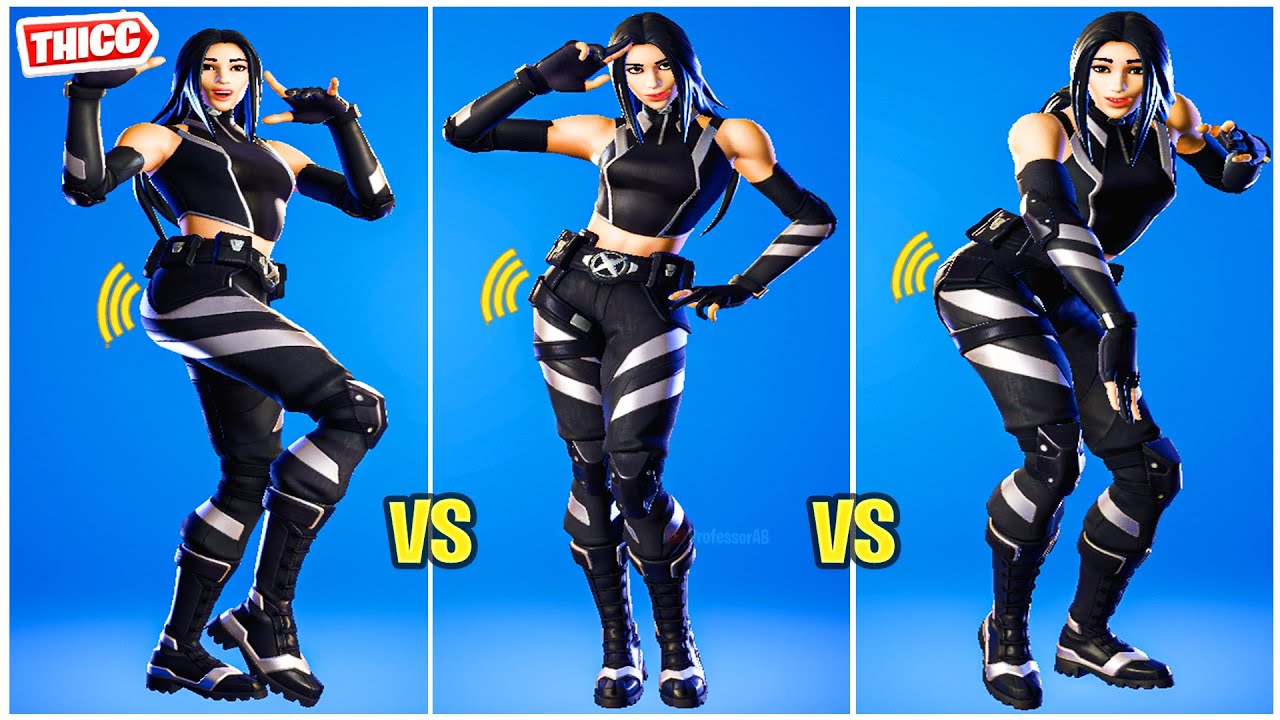 New Fortnite X 23 Skin Emote Showcase Thiccππ Cute Marvel Collab