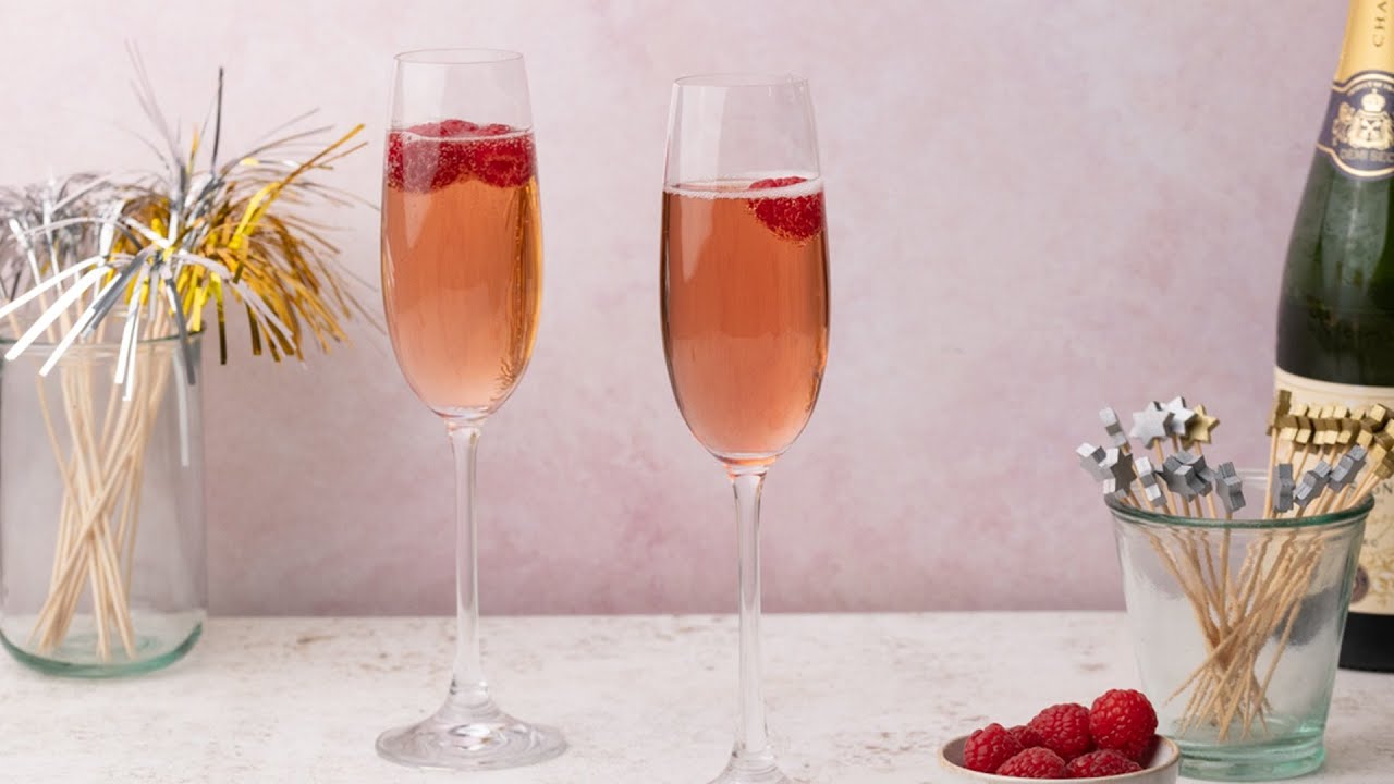 Kir Imperial New Year's Cocktail Recipe - YouTube