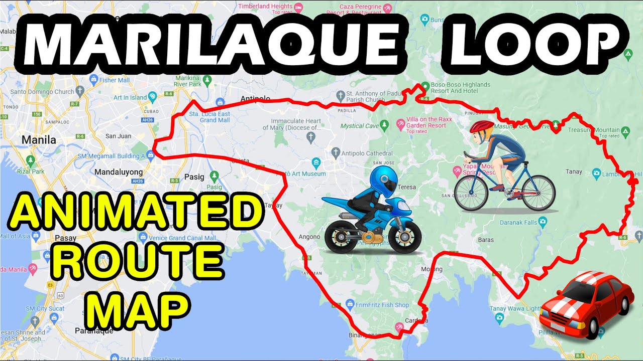 MARILAQUE LOOP INTERACTIVE MAP - TANAY RIZAL LOOP - BREAKFAST RIDE ...
