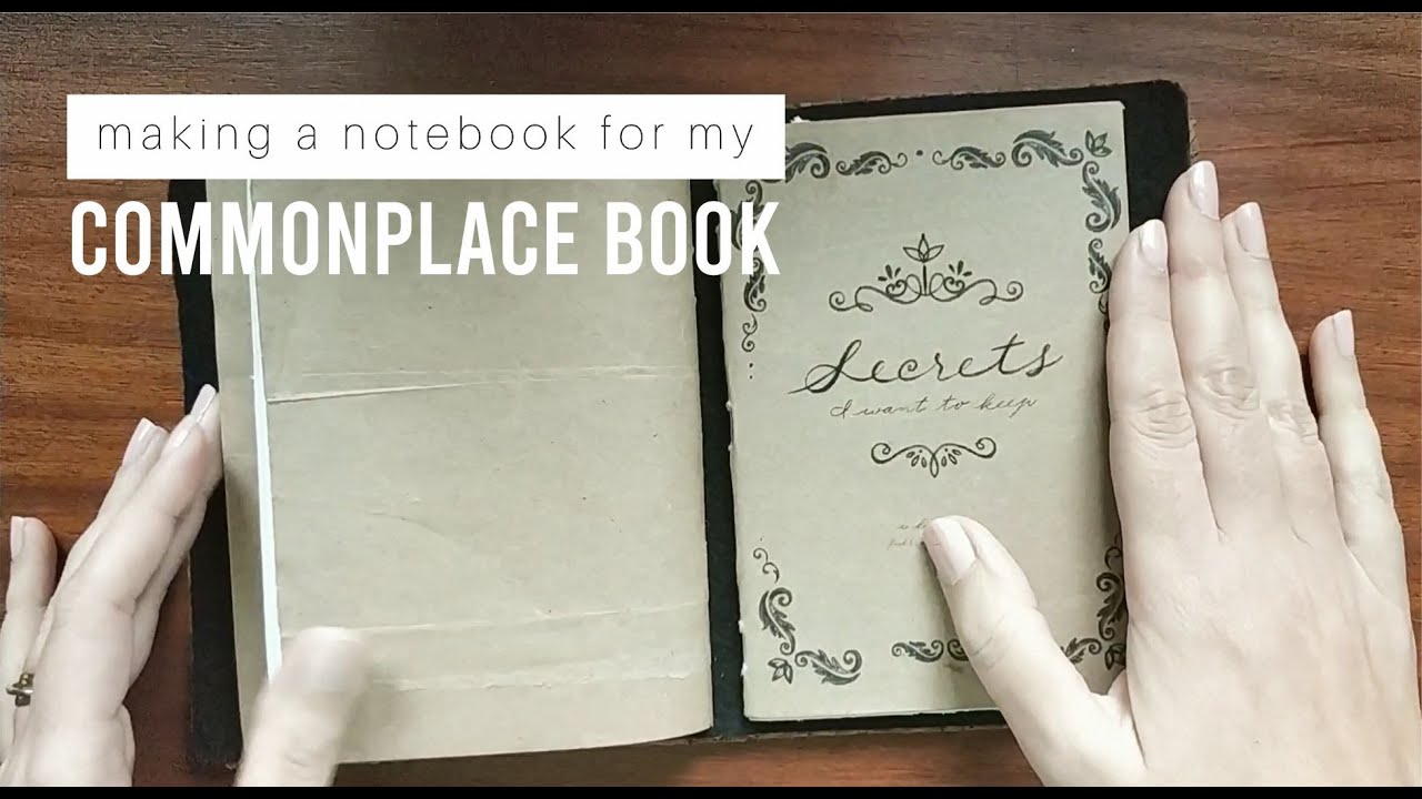 Commonplace book FLIP THROUGH + making a minimal junk journal - YouTube