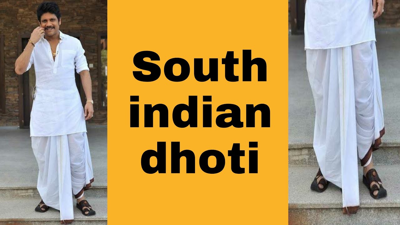 South indian dhoti (दक्षिणी भारतीय धोती) - YouTube