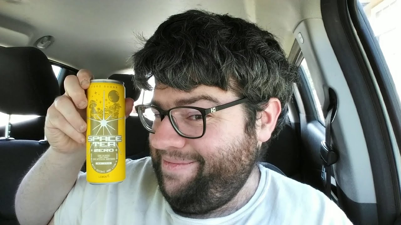 Deadcarpet Tries The Lemon Space Tea Zero Drink - YouTube