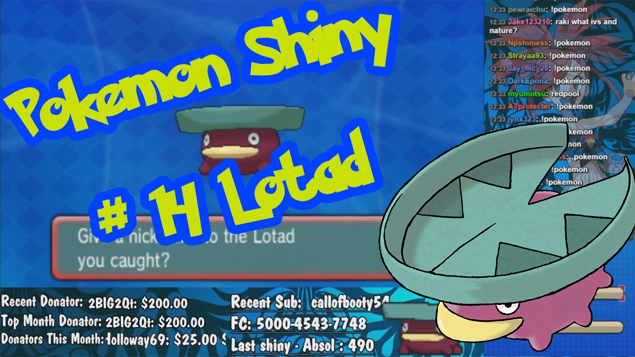 Live Shiny Lotad 490 Dexnav - Pokemon Omega Ruby & Alpha Sapphire - YouTube