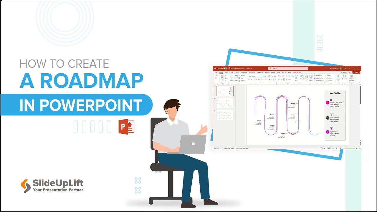 How To Create A Roadmap In Powerpoint Powerpoint Tutorial Youtube