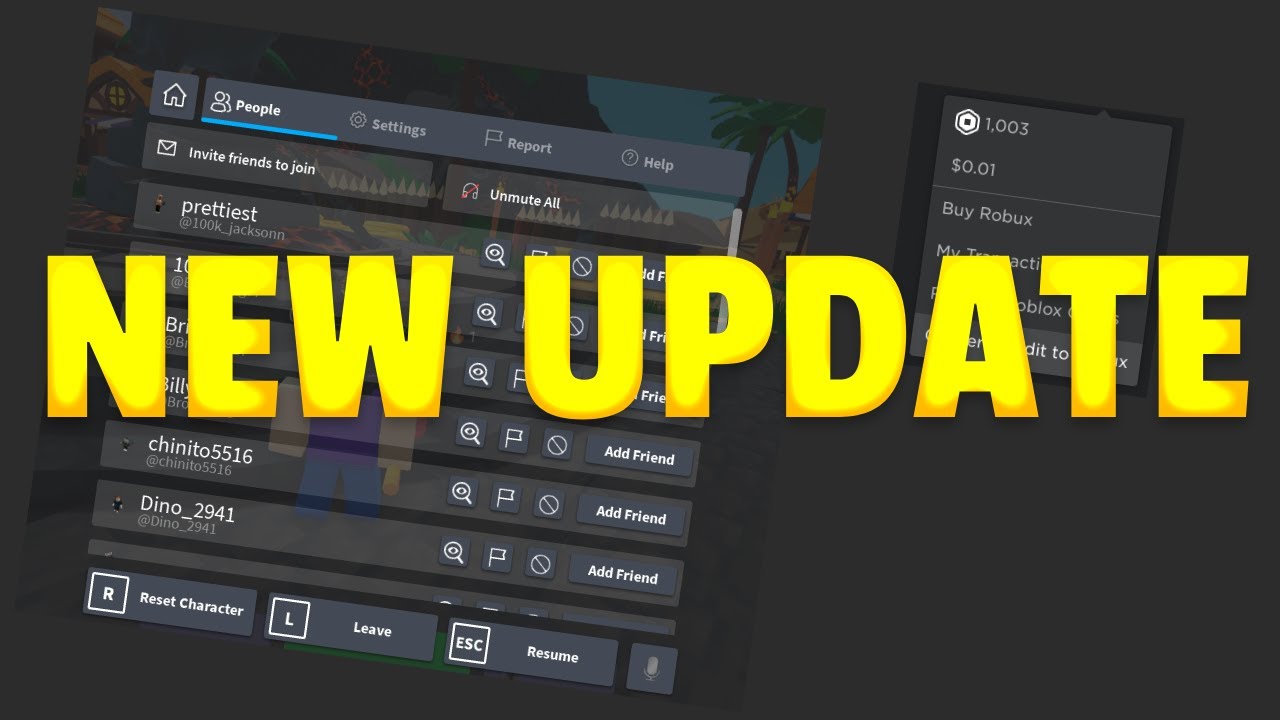 New Roblox Update #roblox #website #update - YouTube