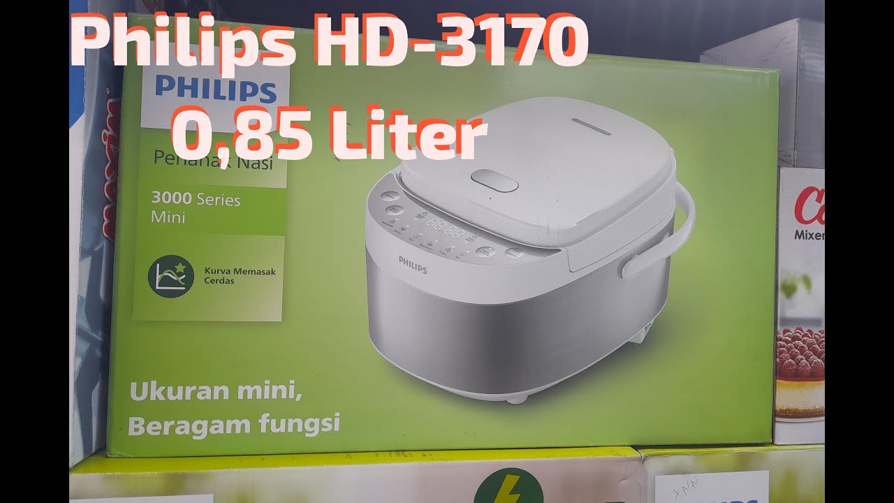 Unboxing Rice Cooker Digital Mini Philips HD-3170 Ukuran 0,85 Liter ...