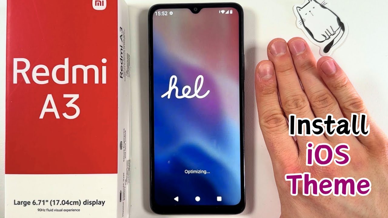 How to Install iOS Theme on Xiaomi Redmi A3 - YouTube