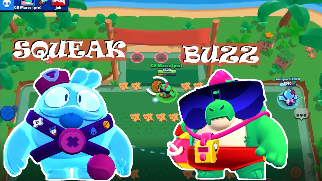 Squeak + Buzz = combo in Brawl ball | Brawl stars - YouTube