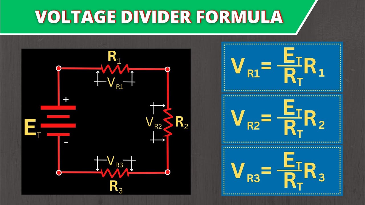 Voltage Divider Formula - YouTube