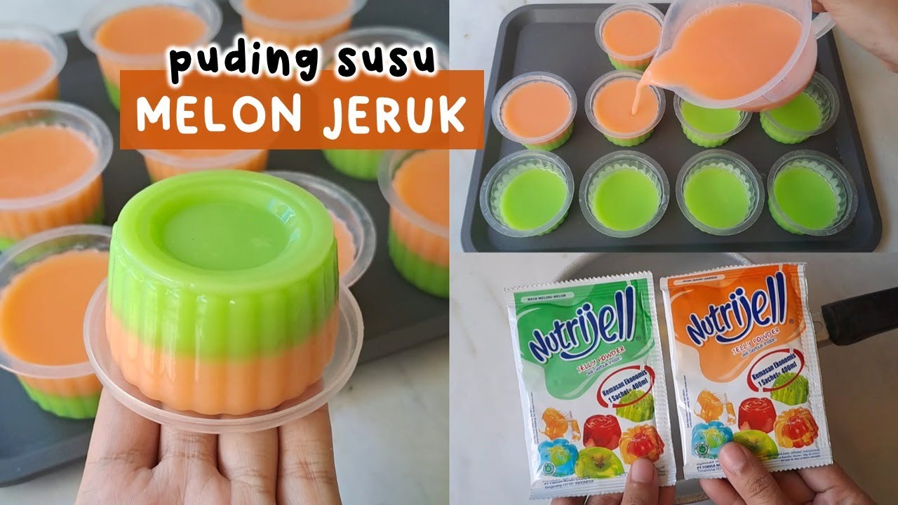 PUDING MELON JERUK, DUA RASA DALAM SATU SUAPAN - YouTube