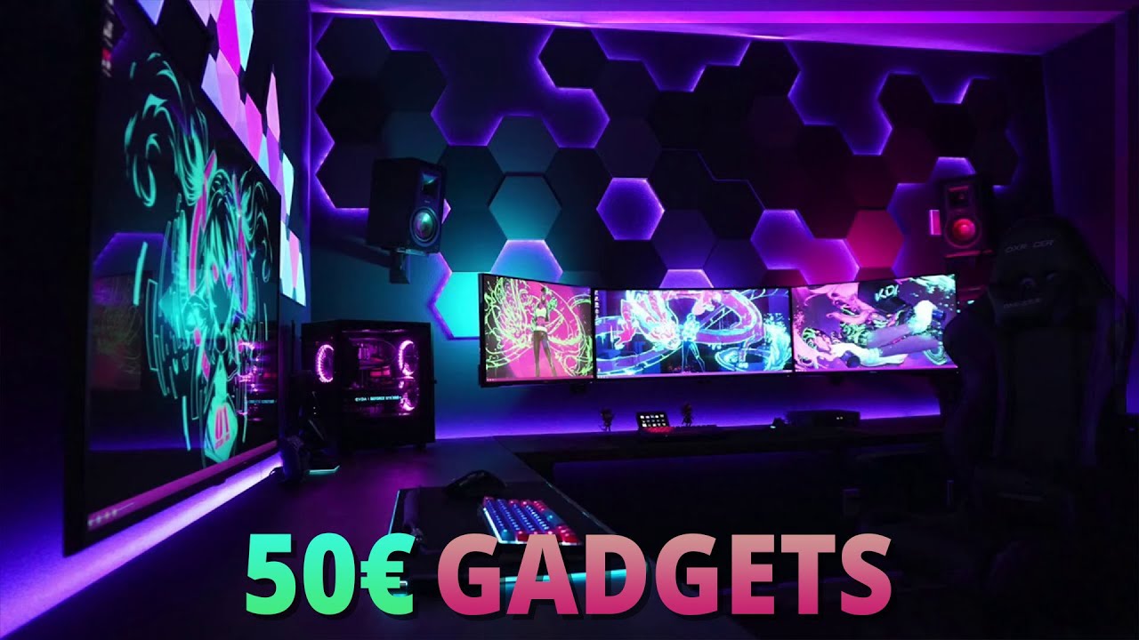 DIE BESTEN 50€ GAMING GADGETS/SETUP GADGETS | vectix - YouTube