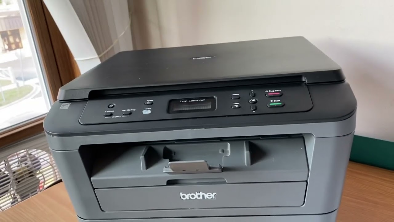 Brother DCP-L2520DW laser printer/flatbed scanner - YouTube