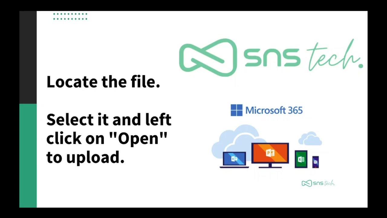 How to upload your files onto MS365 OneDrive - YouTube