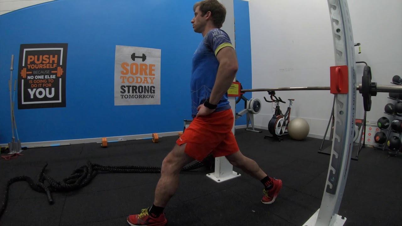 Body weight split squat - YouTube