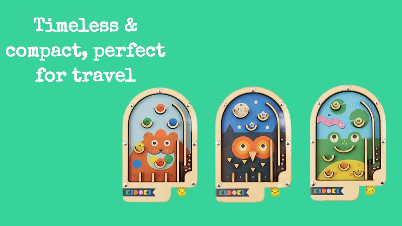 Kidoki Wooden Pinball - YouTube